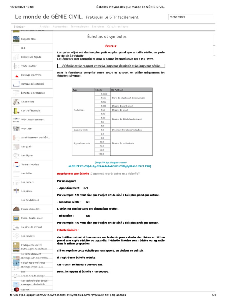 Échelles Et Symboles - Le Monde de GÉNIE CIVIL | Download Free PDF ...