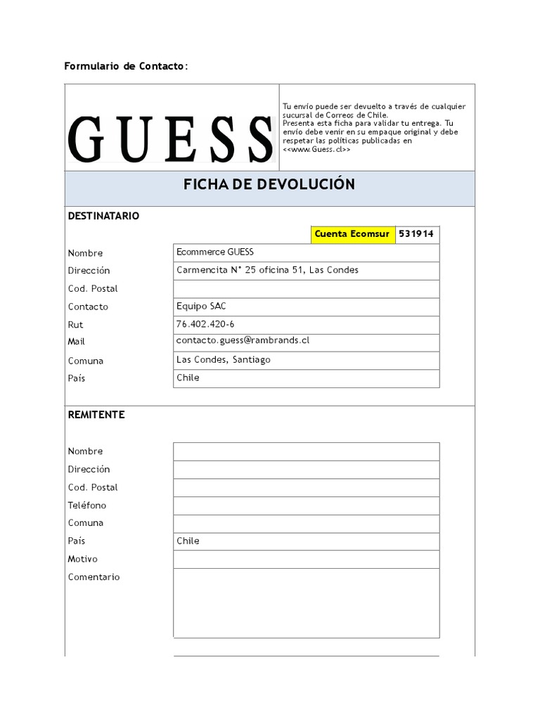 Imprimir Devolucion Guess | PDF | Transport Layer Security | Informática
