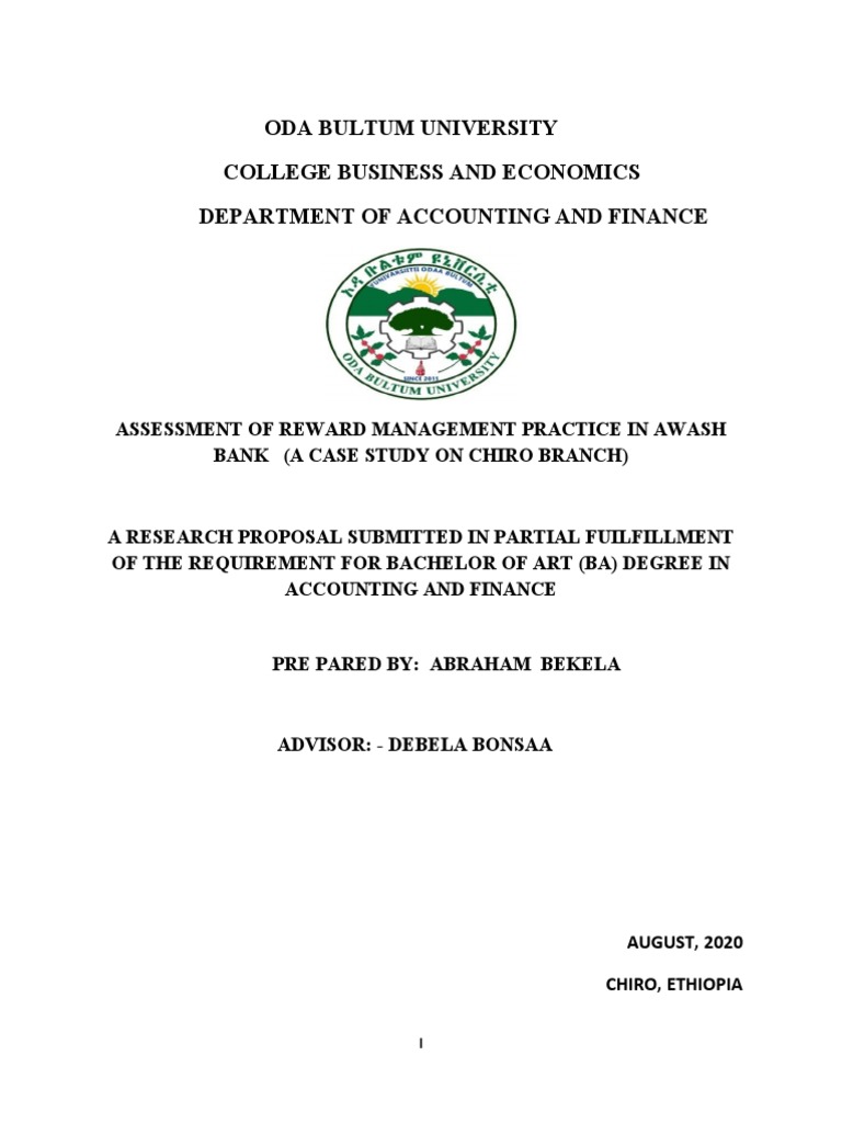 Oda Bultum University | PDF | Business | Cognition