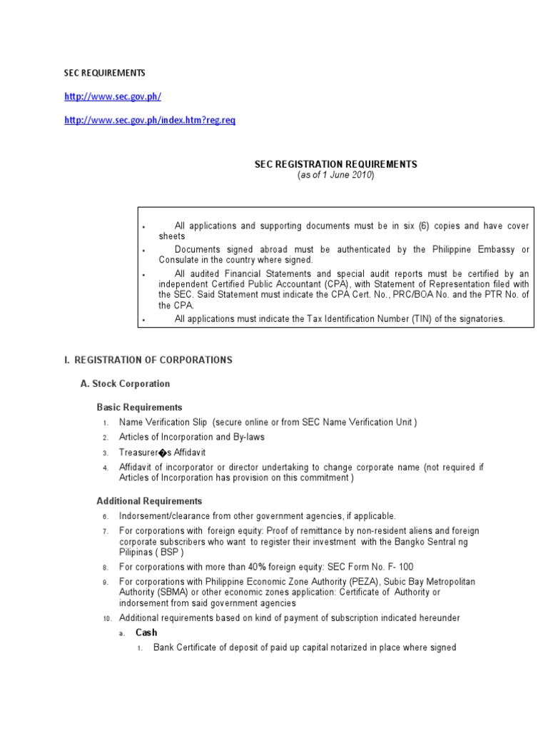 Sec Requirements | PDF | Stocks | Real Estate Appraisal