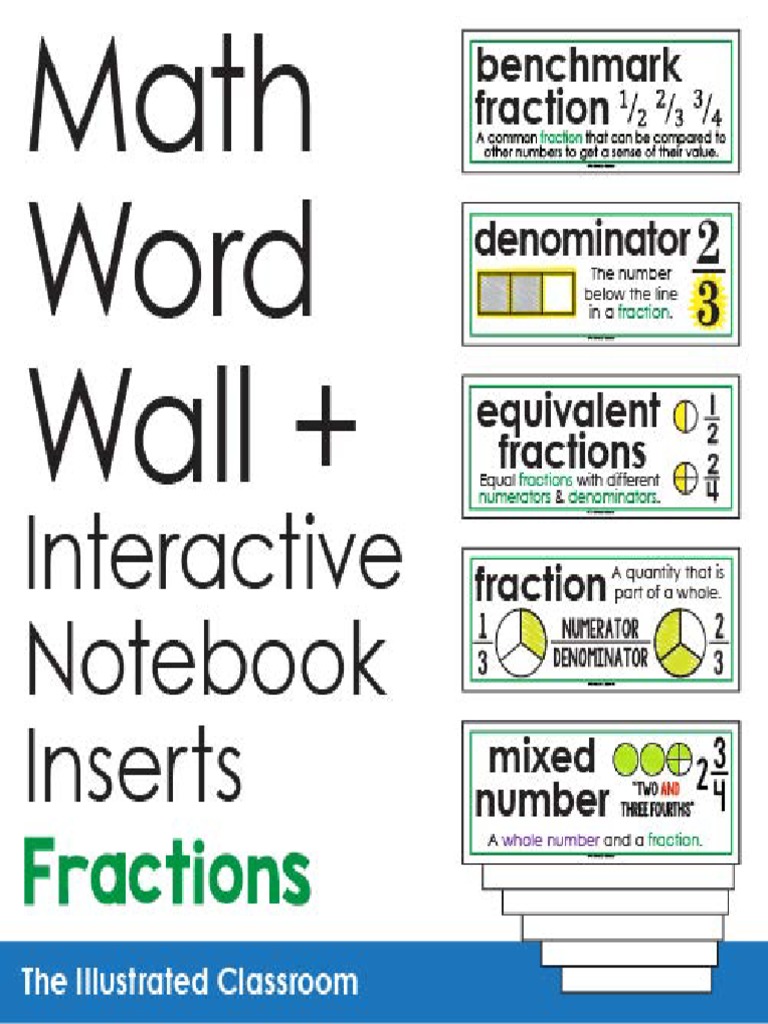 Fraction Word Wall Words | PDF | Media Freedom | Elementary Mathematics