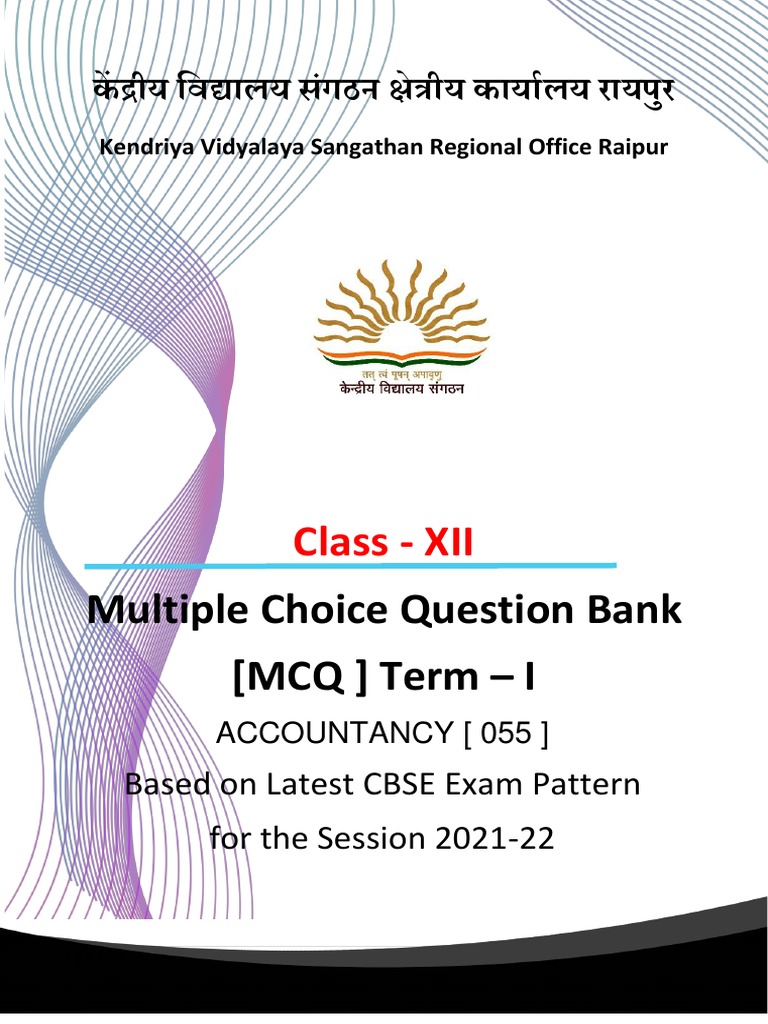 Accountancy MCQ Book for Class XII | PDF | Debits And Credits | Partnership