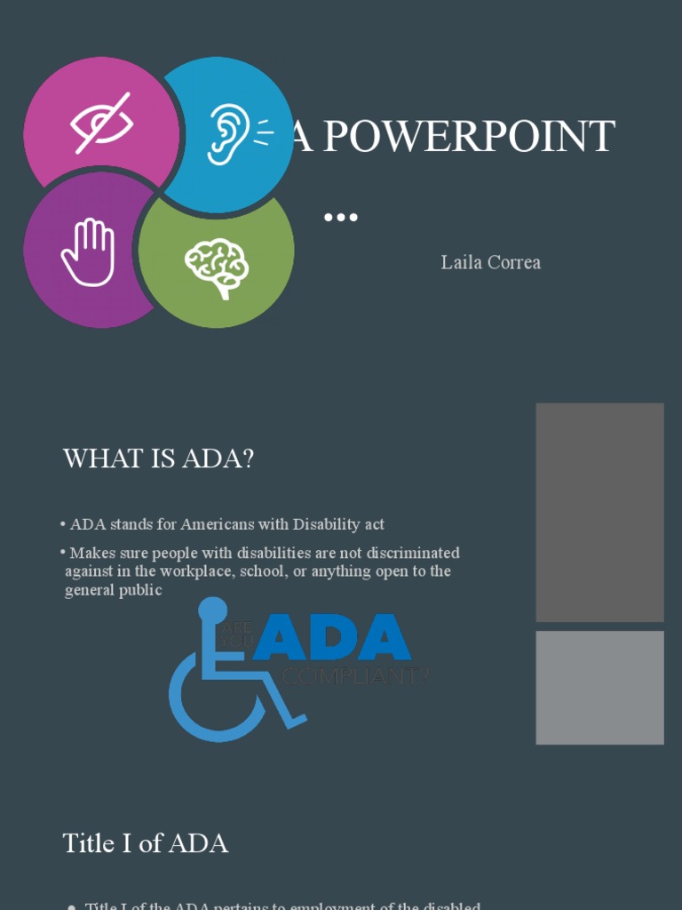 Ada Powerpoint 2021 | PDF | Americans With Disabilities Act Of 1990 ...