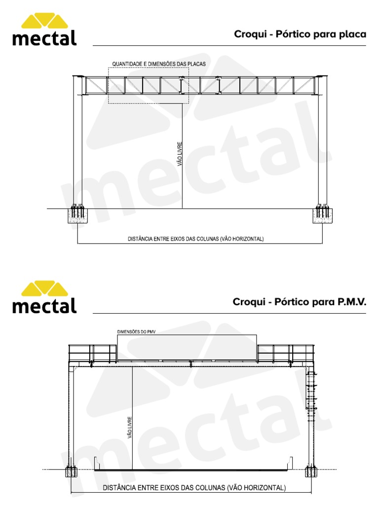 Croqui - Porticos e Semiporticos | PDF
