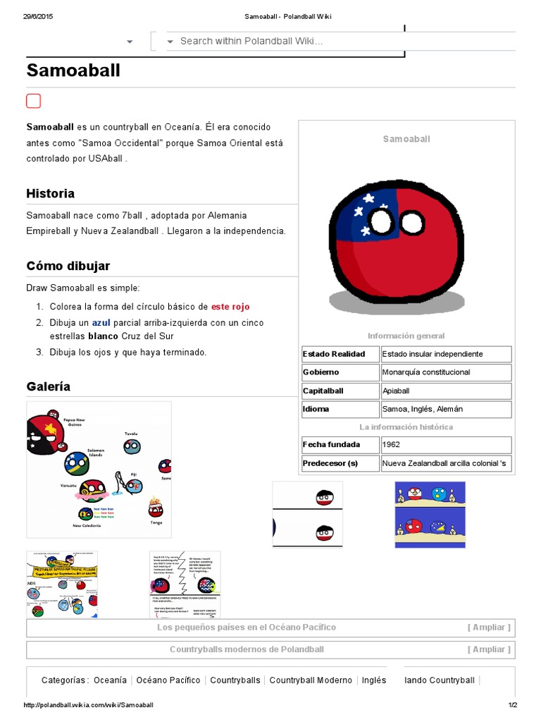 Samoaball: Historia y Características | PDF