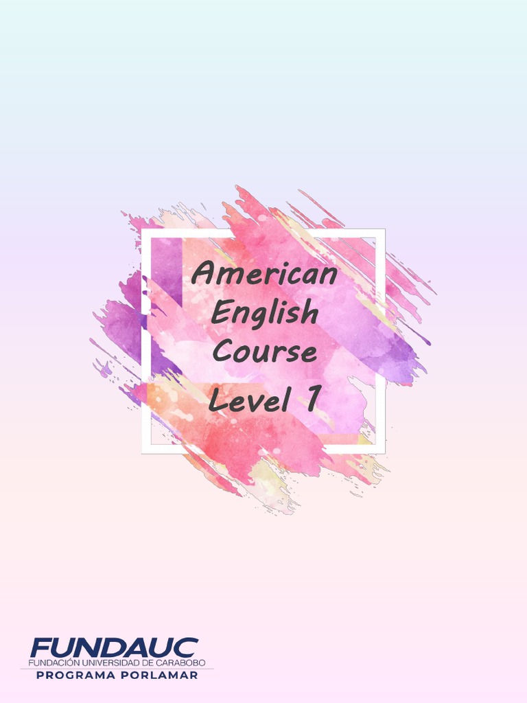 American English Course Level 1 Day 1 | PDF | Lingüística | Sintaxis