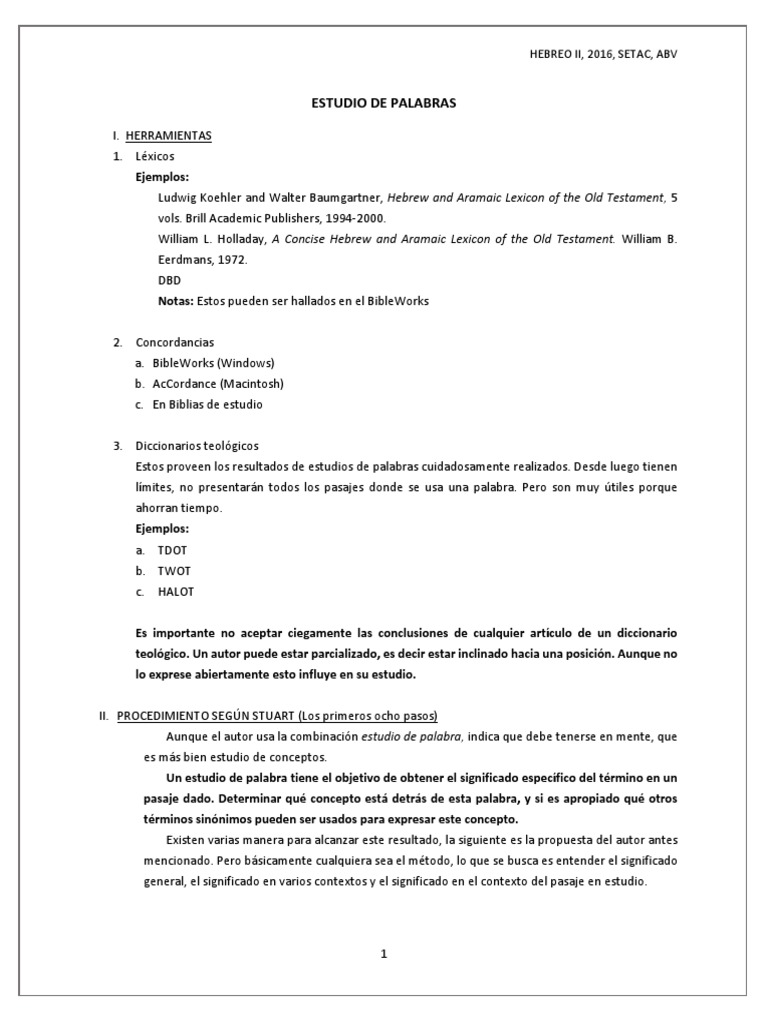 Estudio de Palabras | PDF | Palabra | Diccionario