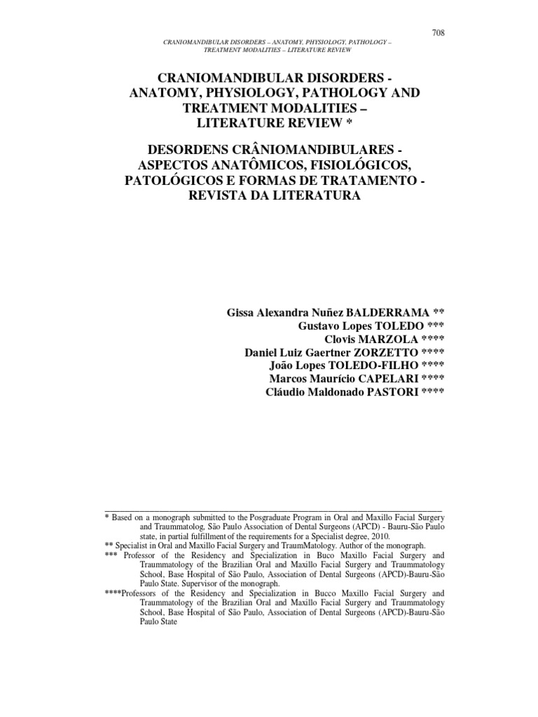Craniomandibular Disorders | PDF | Primate Anatomy | Human Head And Neck