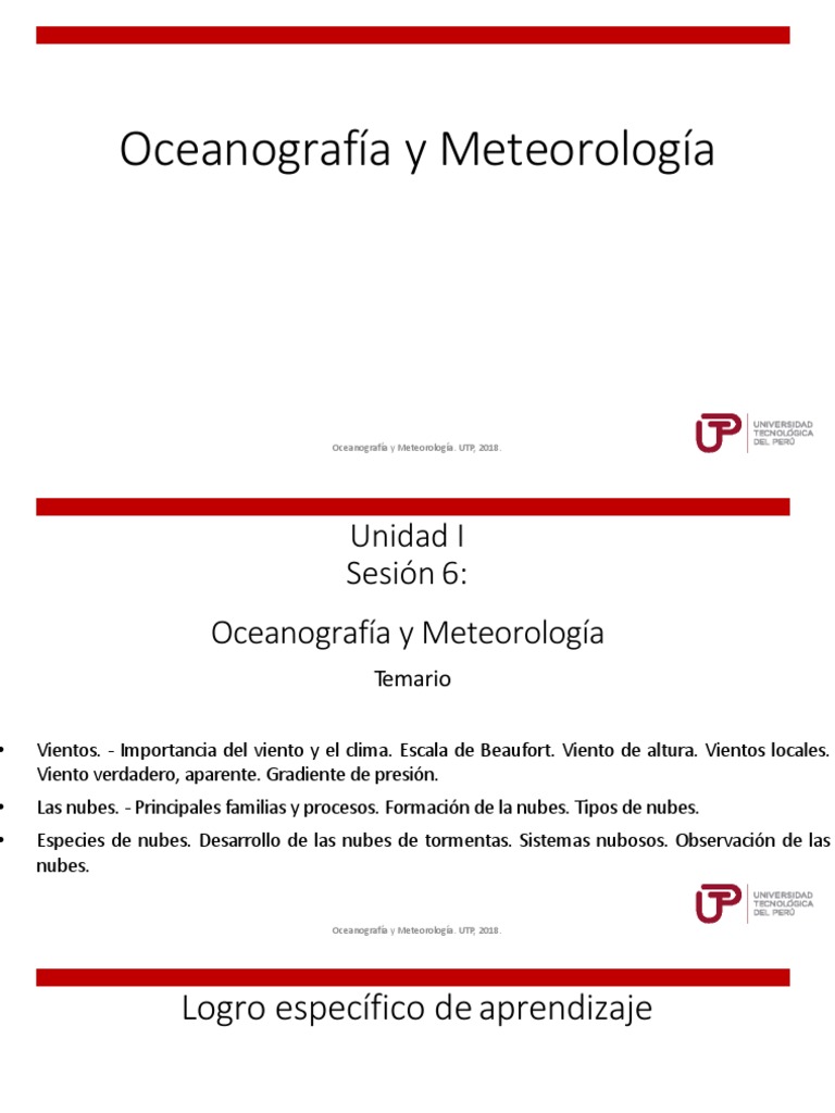 Clima marítimo: Vientos, nubes y predicción meteorológica | PDF ...