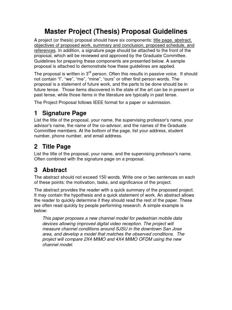 Project Proposal Format | PDF | Mimo | Bit Rate