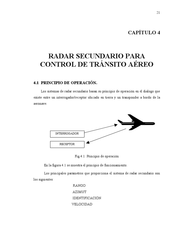 CAPITULO 4 - Radar Secundario | PDF | Tecnología de microondas | Antena ...