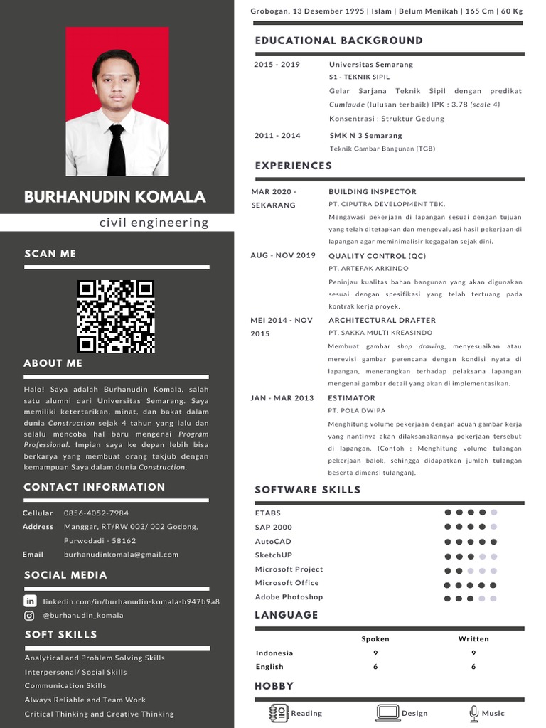 CV - Burhanudin Komala - Look1 (Tanpa Tanda Pangkas) | PDF