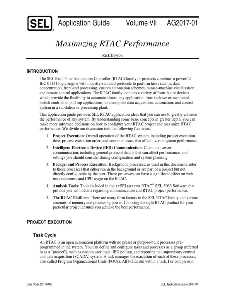 Maximizing RTAC Performance | PDF | World Wide Web | Internet & Web