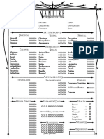 Demon the Fallen Character Sheet | PDF