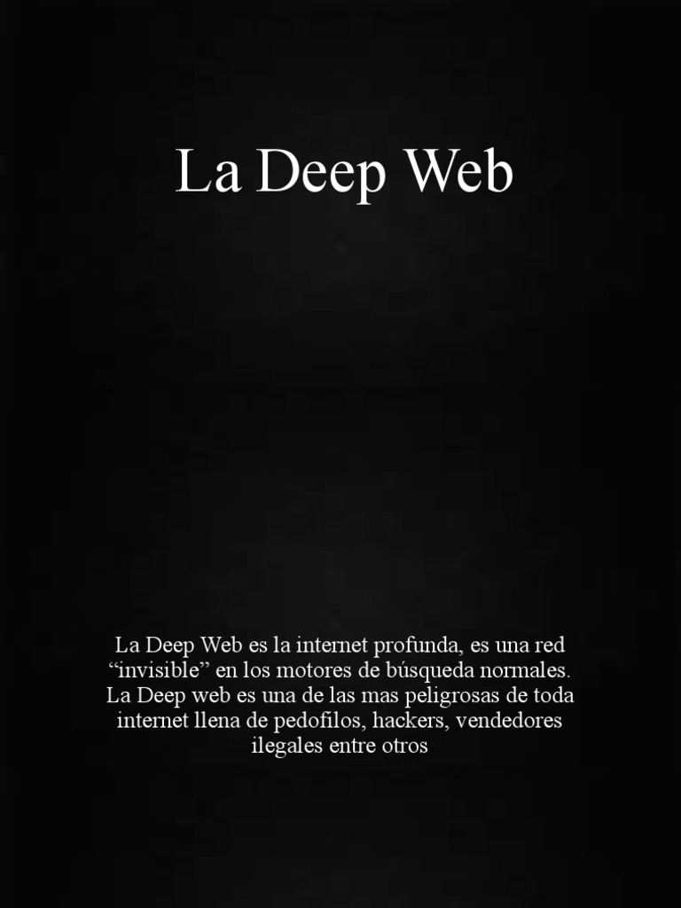 Explorando la Deep Web: Riesgos y Acceso | PDF | Internet | Red mundial