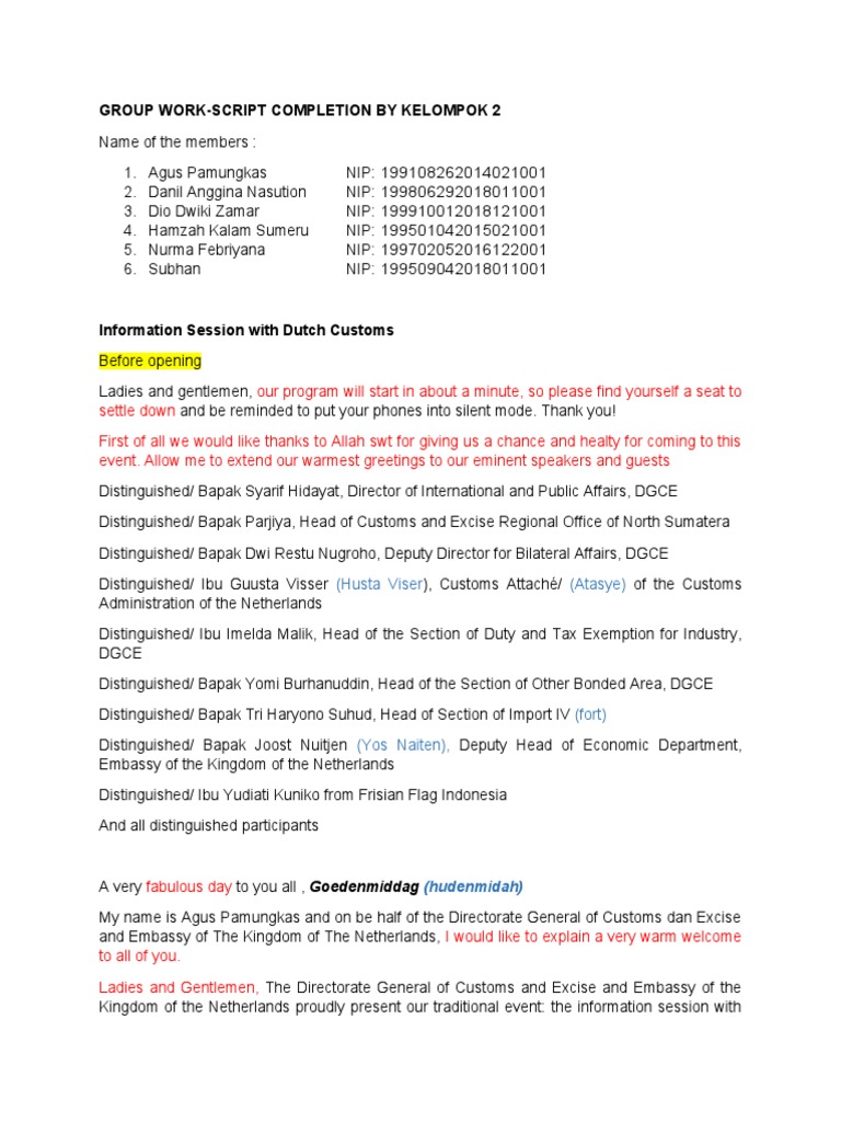 Group Work-Script Completion by Kelompok 2: (Husta Viser (Atasye ...
