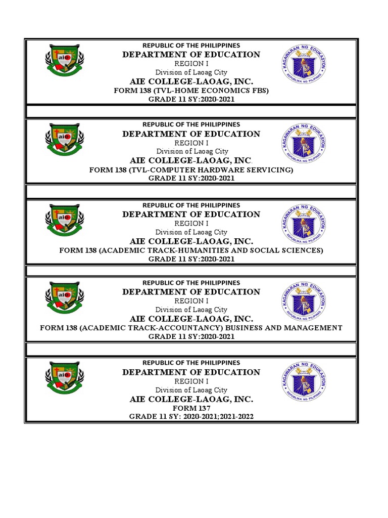 DepEd Header Template for Reports | PDF | Academia