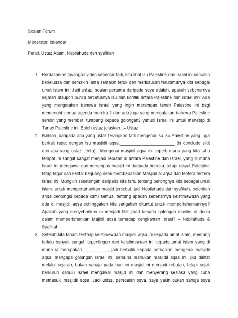 Soalan Forum | PDF