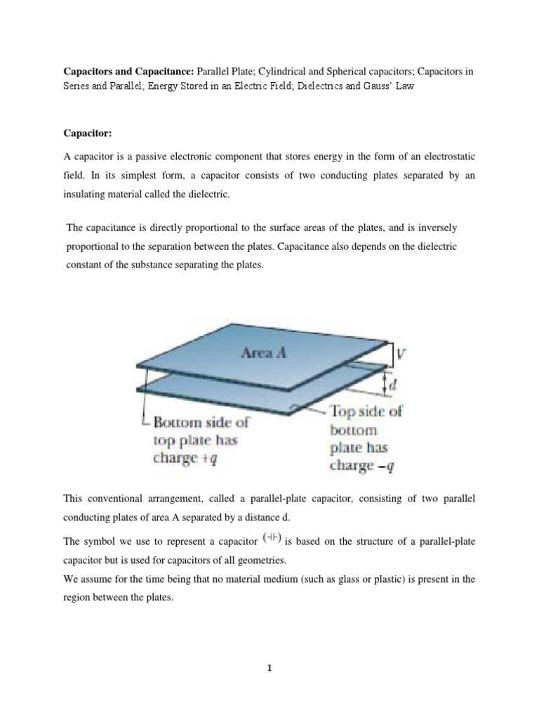 Capacitors and Capacitance | PDF | Capacitance | Capacitor