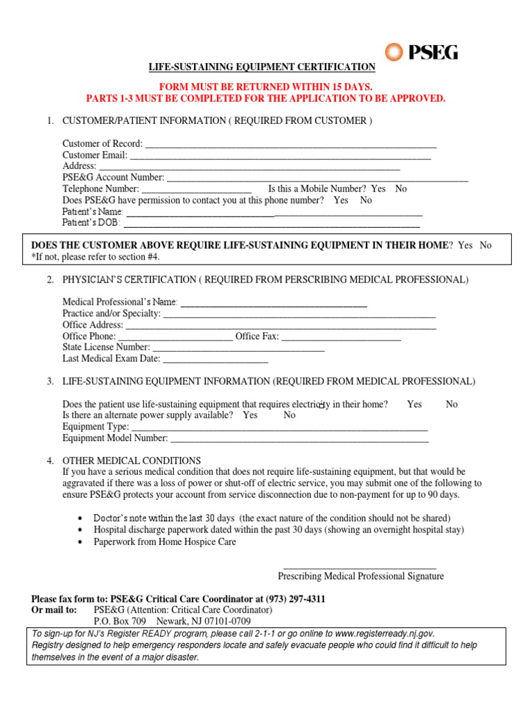 Form Must Be Returned Within 15 Days. Parts 1-3 Must Be Completed For ...