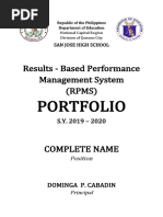 Editable RPMS PORTFOLIO | PDF | Educational Assessment | Lesson Plan