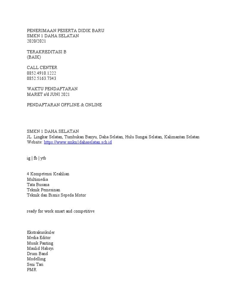 Prestasi SMKN 1 Dasel | PDF