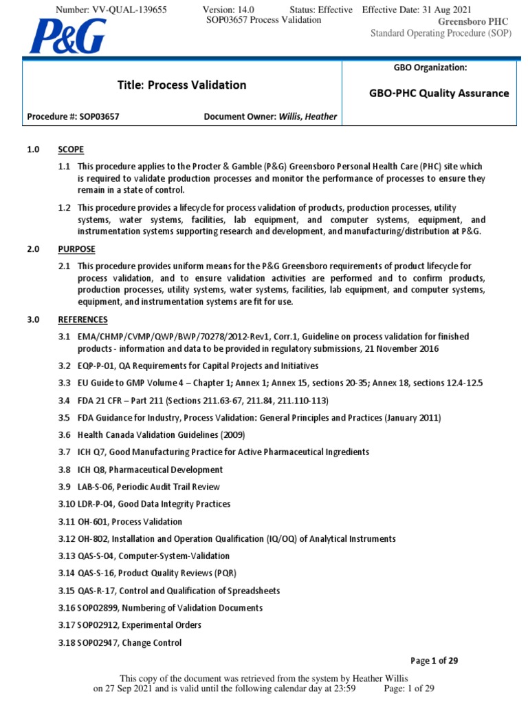 Process Validation | PDF | Verification And Validation | Specification (Technical Standard)