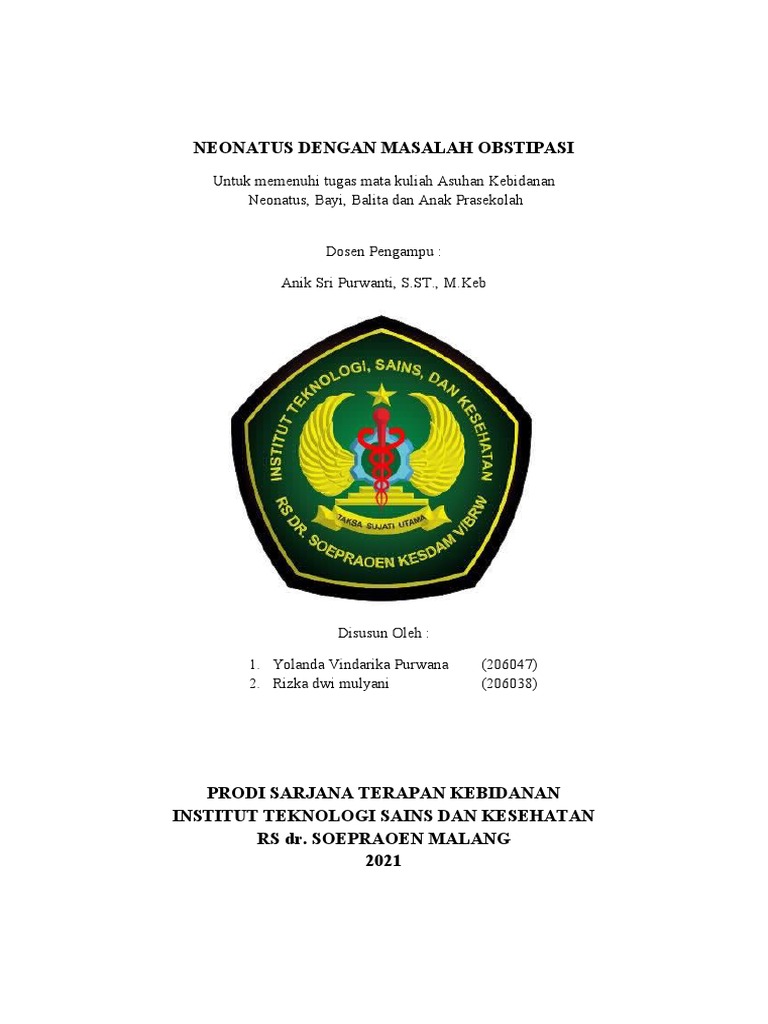 Neonatus Dengan Masalah Obstipasi | PDF