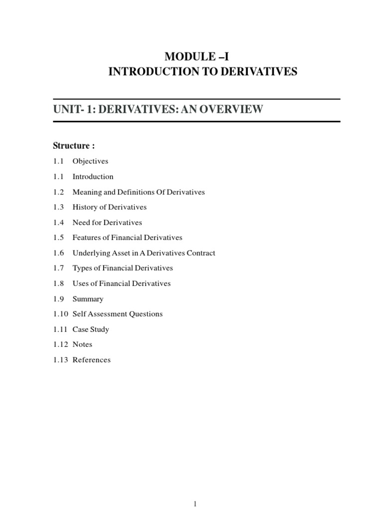 Financial Derivatives | PDF | Derivative (Finance) | Futures Contract