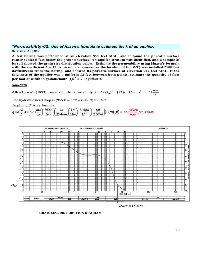 Geotech Numericals Dated 7 09 2021 | PDF