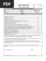 Contoh Laporan Harian Safety | PDF