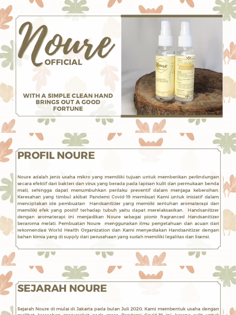 Company Profile Noure | PDF