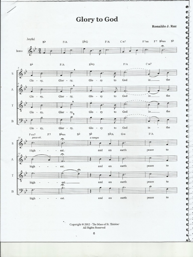 Glory To God (Raz) | PDF
