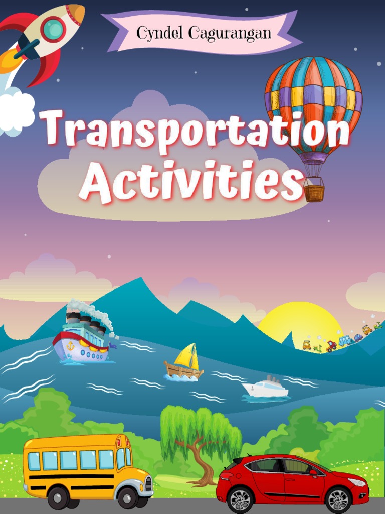 Preschool Transportation Activities Workbook | PDF | Transport | Train