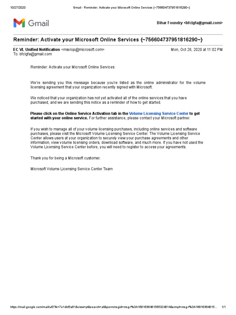 Microsoft Volume License | PDF