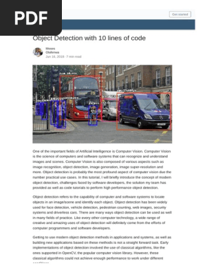 Object Detection With 10 Lines Of Code By Moses Olafenwa