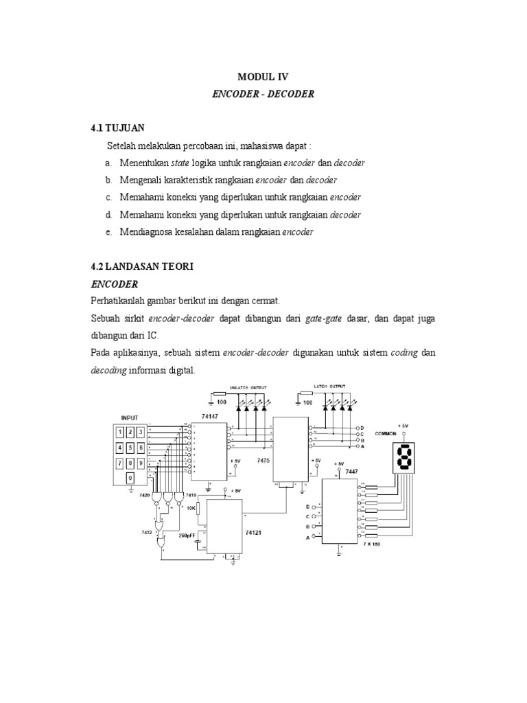 Modul Iv Encoder Decoder | PDF