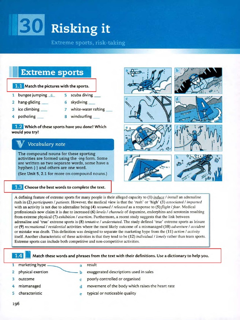 U30 Extreme Sports - IELTS Cambridge | PDF | Risk