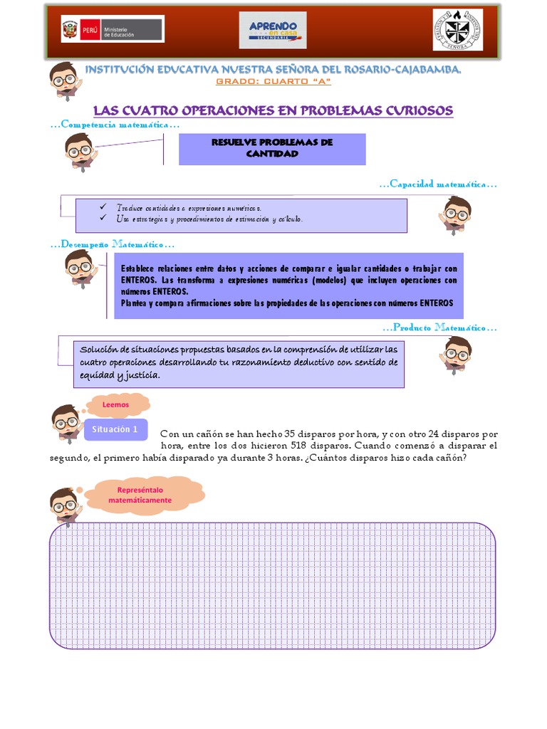 Cuatro Operaciones | PDF