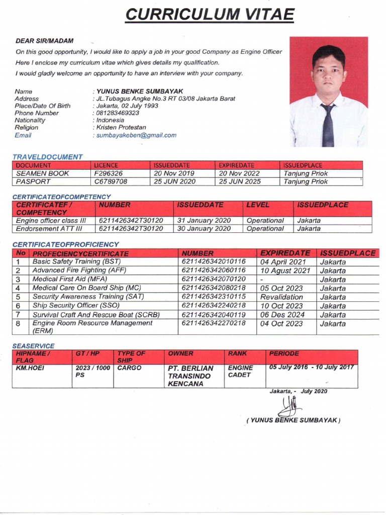 CV Yunus | PDF