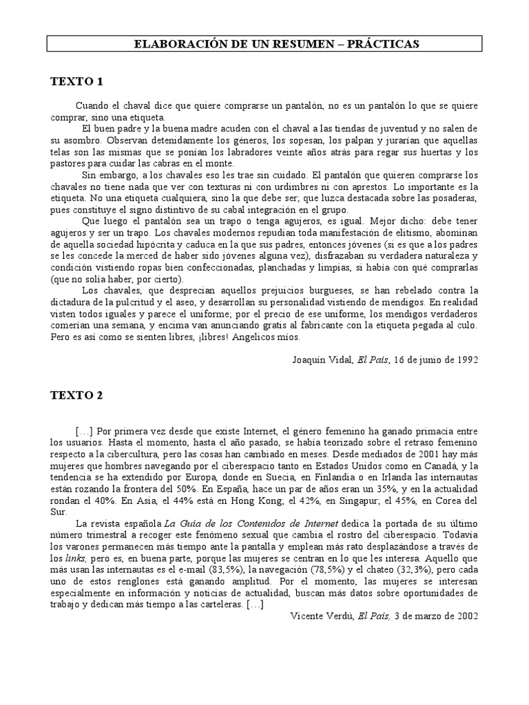 RESUMEN Práctica | PDF