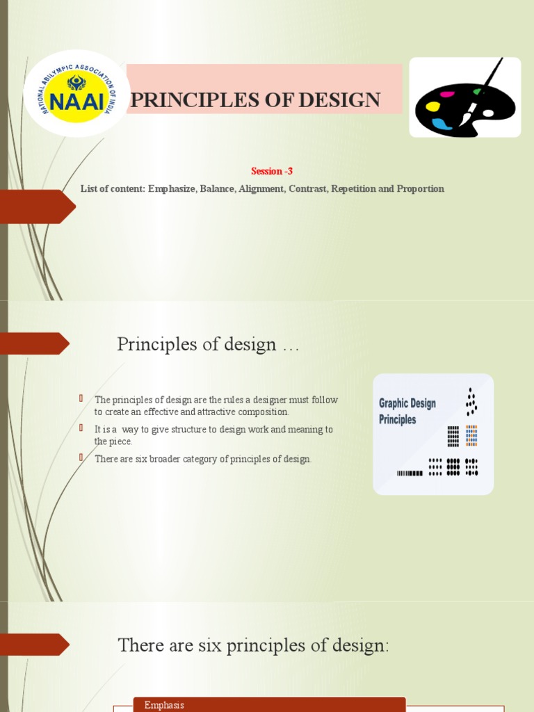 Principles of Design: List of Content: Emphasize, Balance, Alignment ...