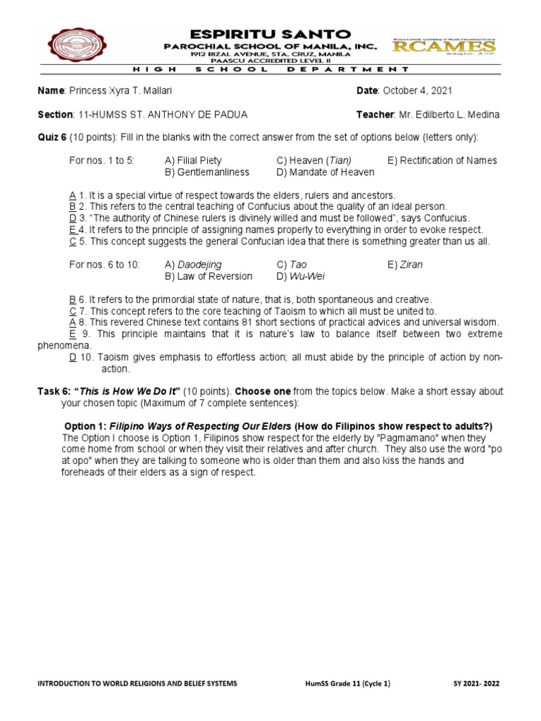 Iwrbs Module 6 | PDF