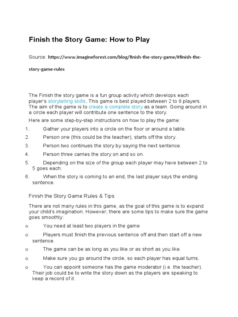 An Alien Encounter: An Example Story Created Using the Finish the Story ...