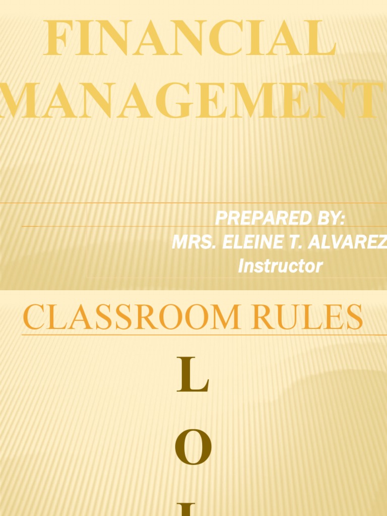 Financial Management Module 1 | PDF | Business | Sole Proprietorship