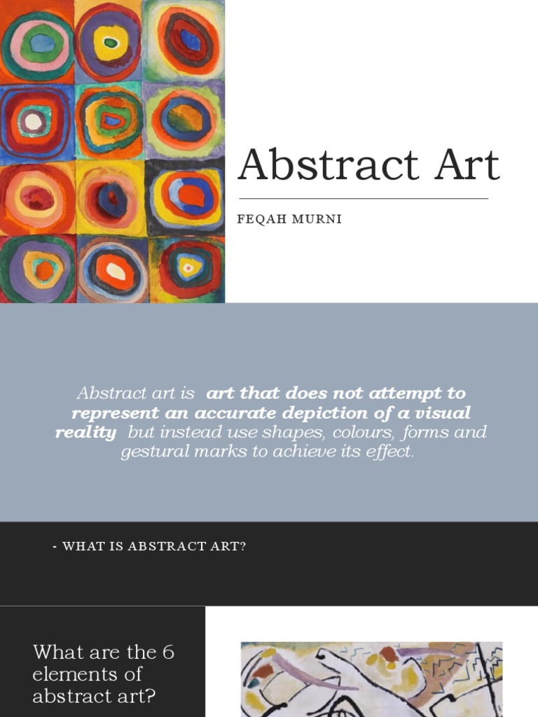 ABSTRACT ART Detailed Presentation | PDF | Abstract Art | Cubism
