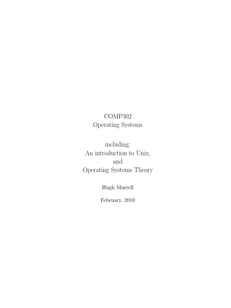 Operating Systems Pdf Computer File Scheduling Computing 2786