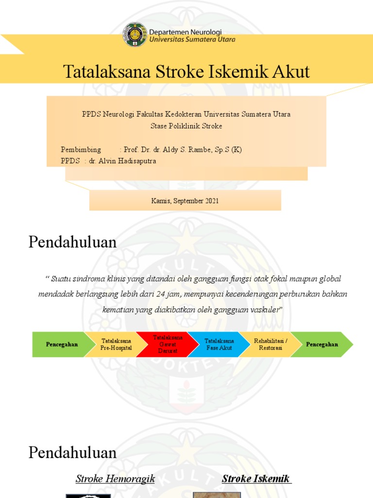 Tatalaksana Stroke Iskemik Akut | PDF