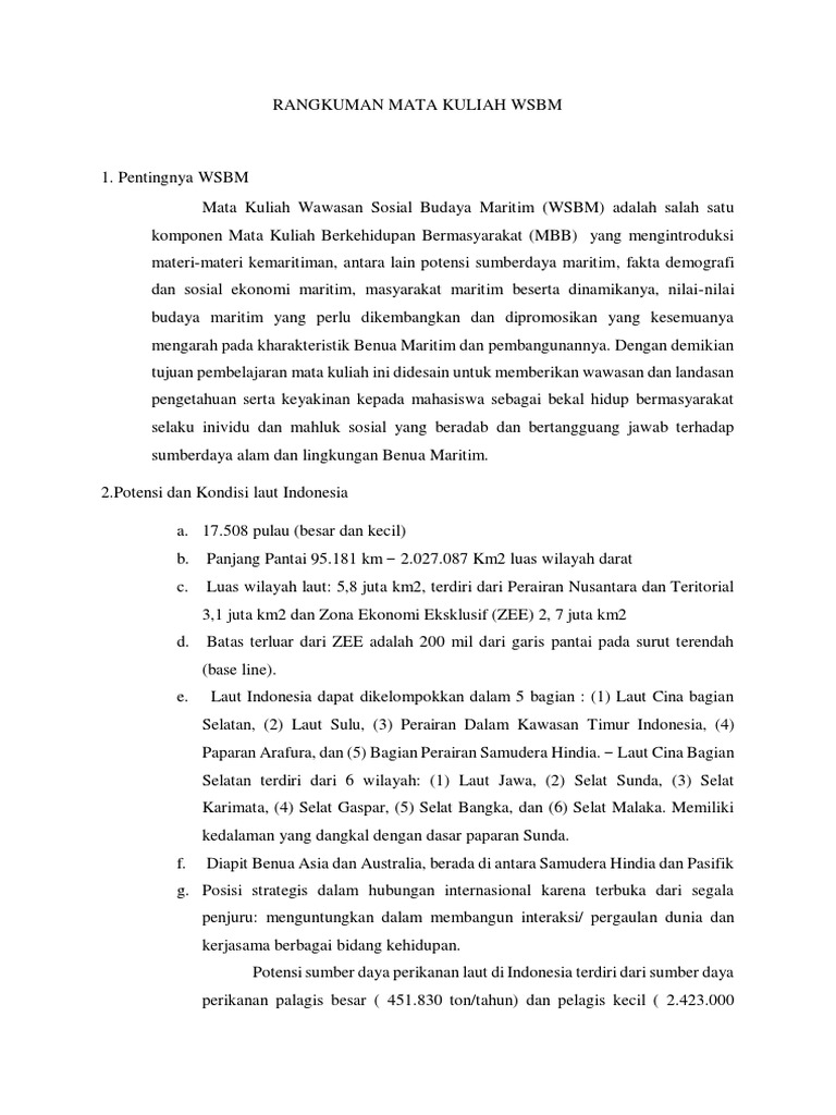Rangkuman Mata Kuliah WSBM | PDF