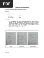 Potato Osmosis Lab Report Pdf Osmosis Experiment